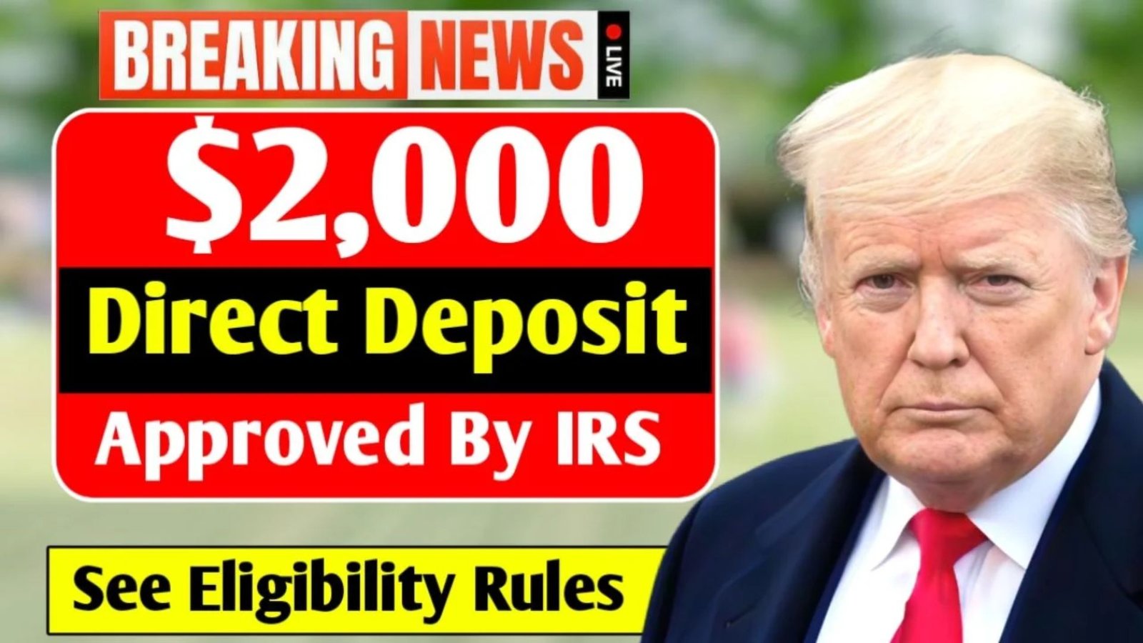 IRS Approves New $2,000 Direct Deposit: Eligibility, Income Limits, and ...